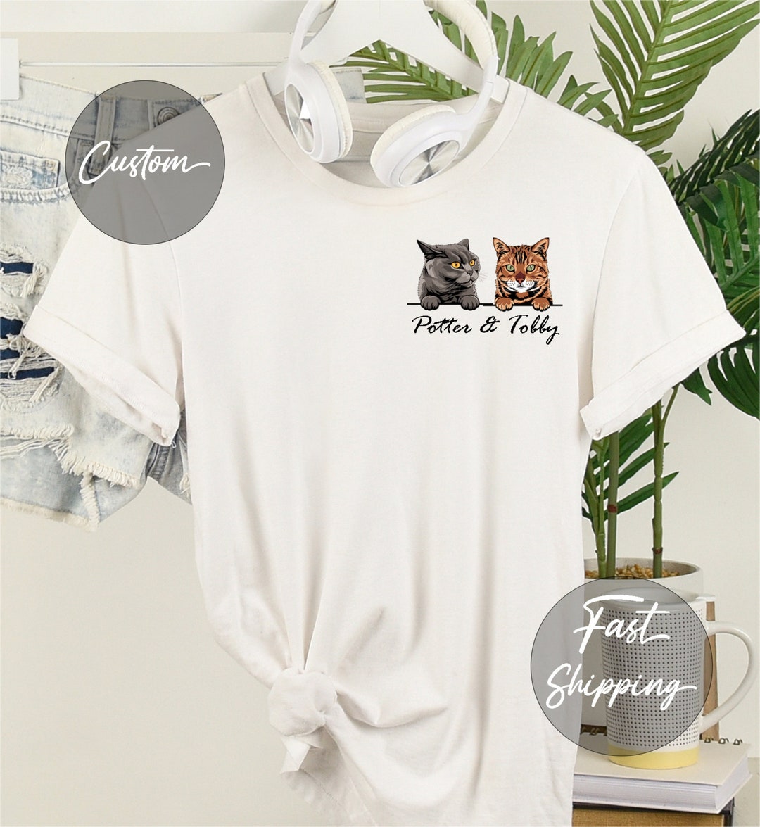 Custom Cat Shirt, Custom Cat Breed, Personalized Cat Shirt, Cat Lovers ...