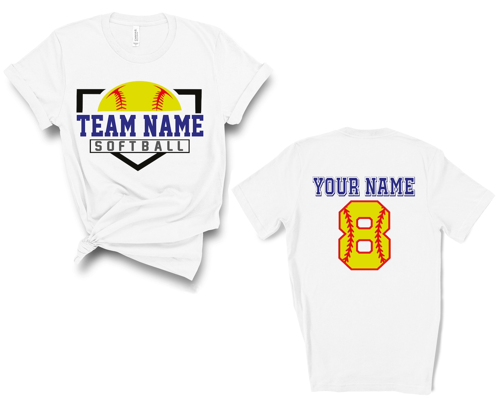 Custom Softball Shirts Softball Numbers Shirt Personalized - Etsy