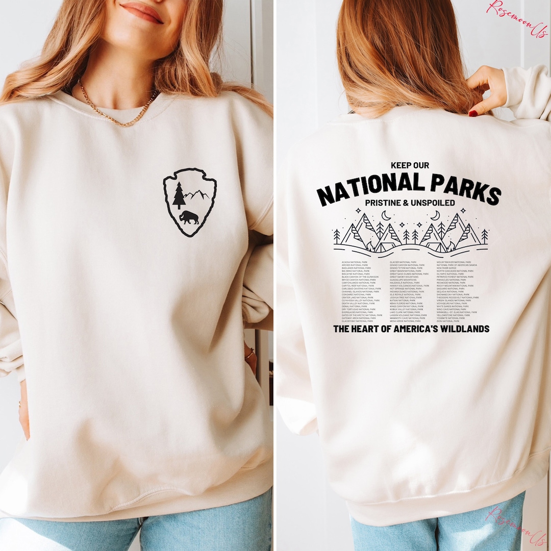 National Park Vintage Sweatshirt, National Park Hoodie, Camping ...
