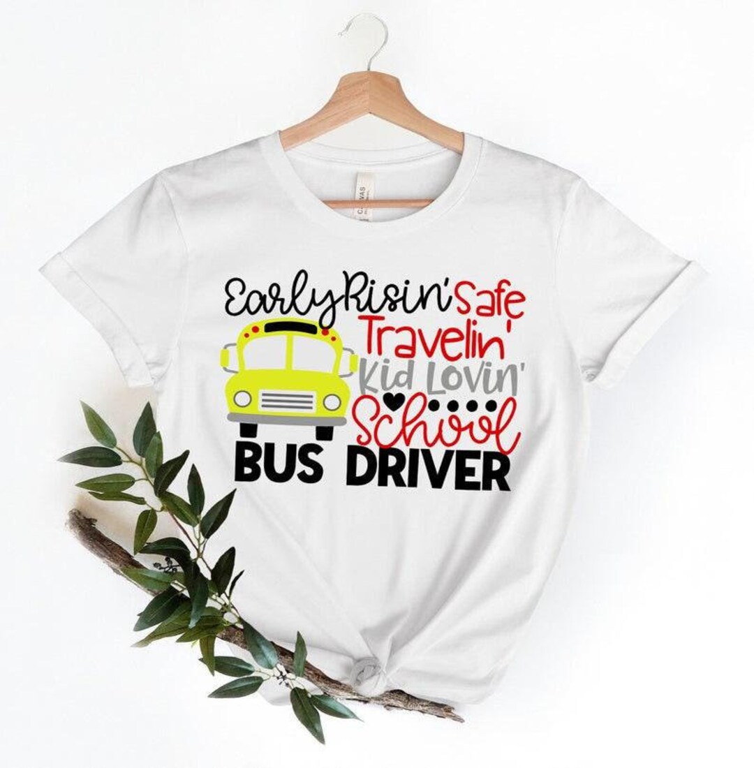 School Bus Driver Heart Saying , School Bus Driver Tshirt , Bus Driver ...