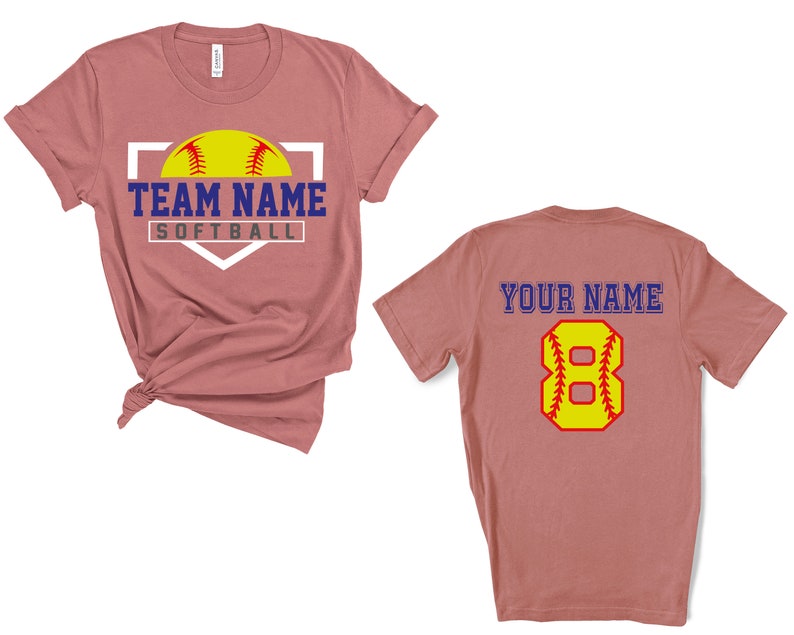 Custom Softball Shirts Softball Numbers Shirt Personalized - Etsy