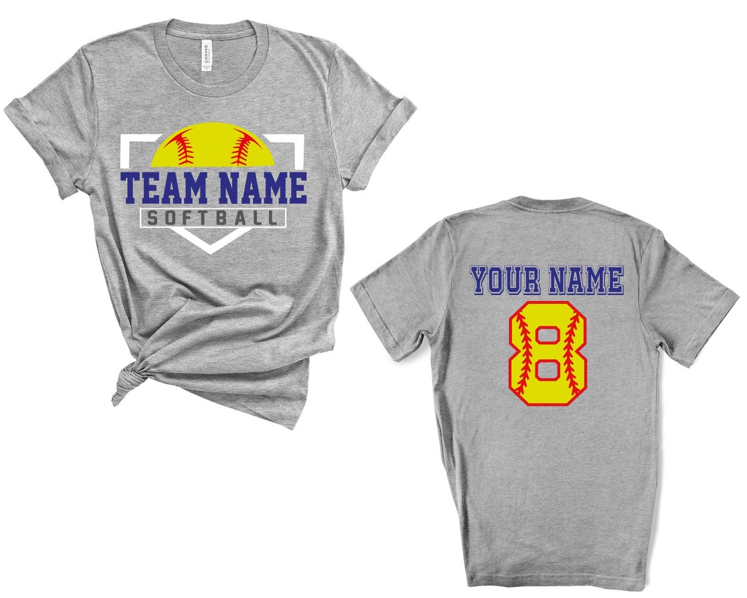 Custom Softball Shirts, Softball Numbers Shirt, Personalized Softball ...