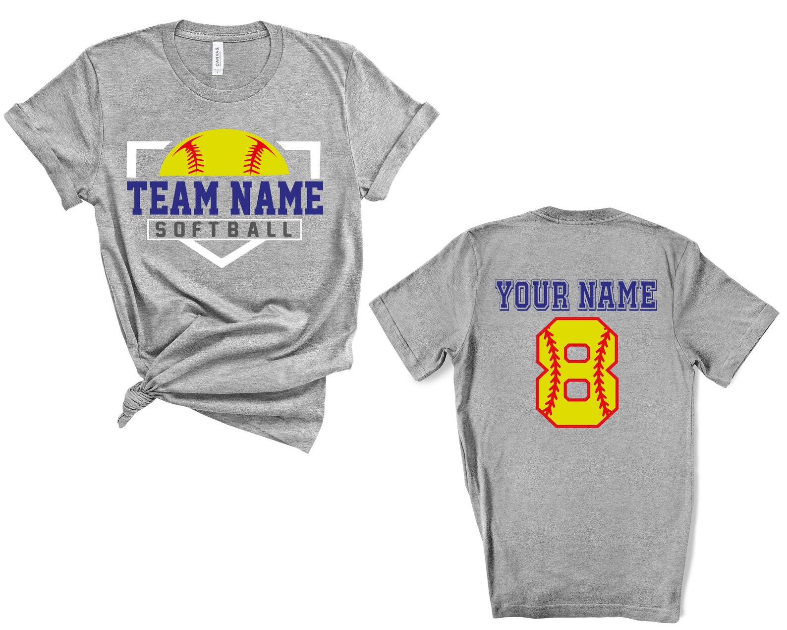 Custom Softball Shirts Softball Numbers Shirt Personalized - Etsy