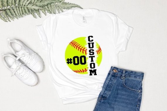 Custom Softball Shirts Softball Spirit Wear Softball Numbers - Etsy