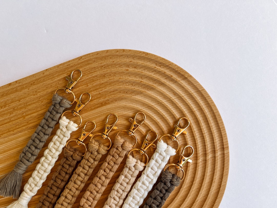 Macrame Keychain / Boho Keychains / Purse Charm / Macrame Accessories ...