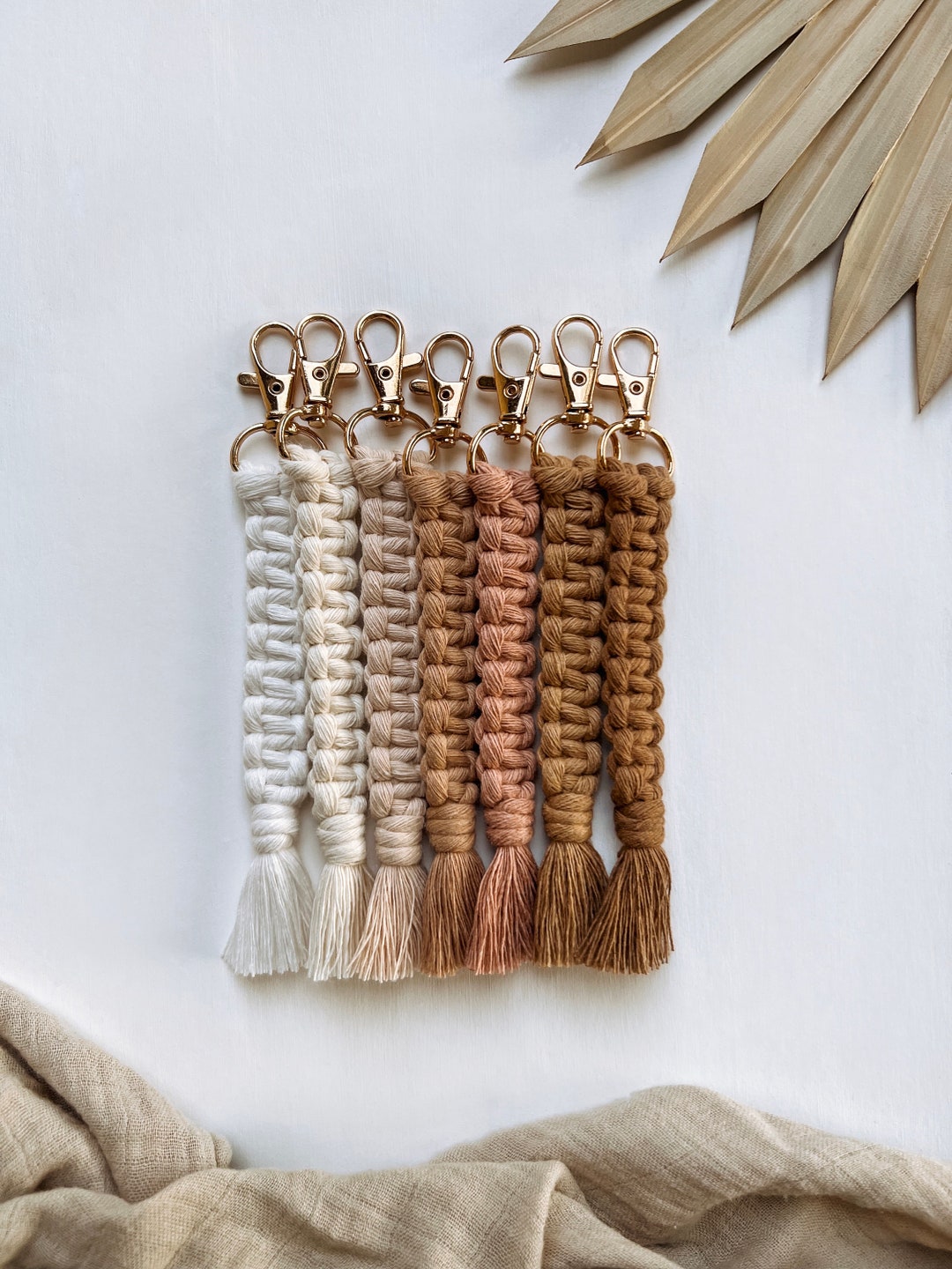 Macrame Keychain / Boho Keychains / Purse Charm / Macrame Accessories ...