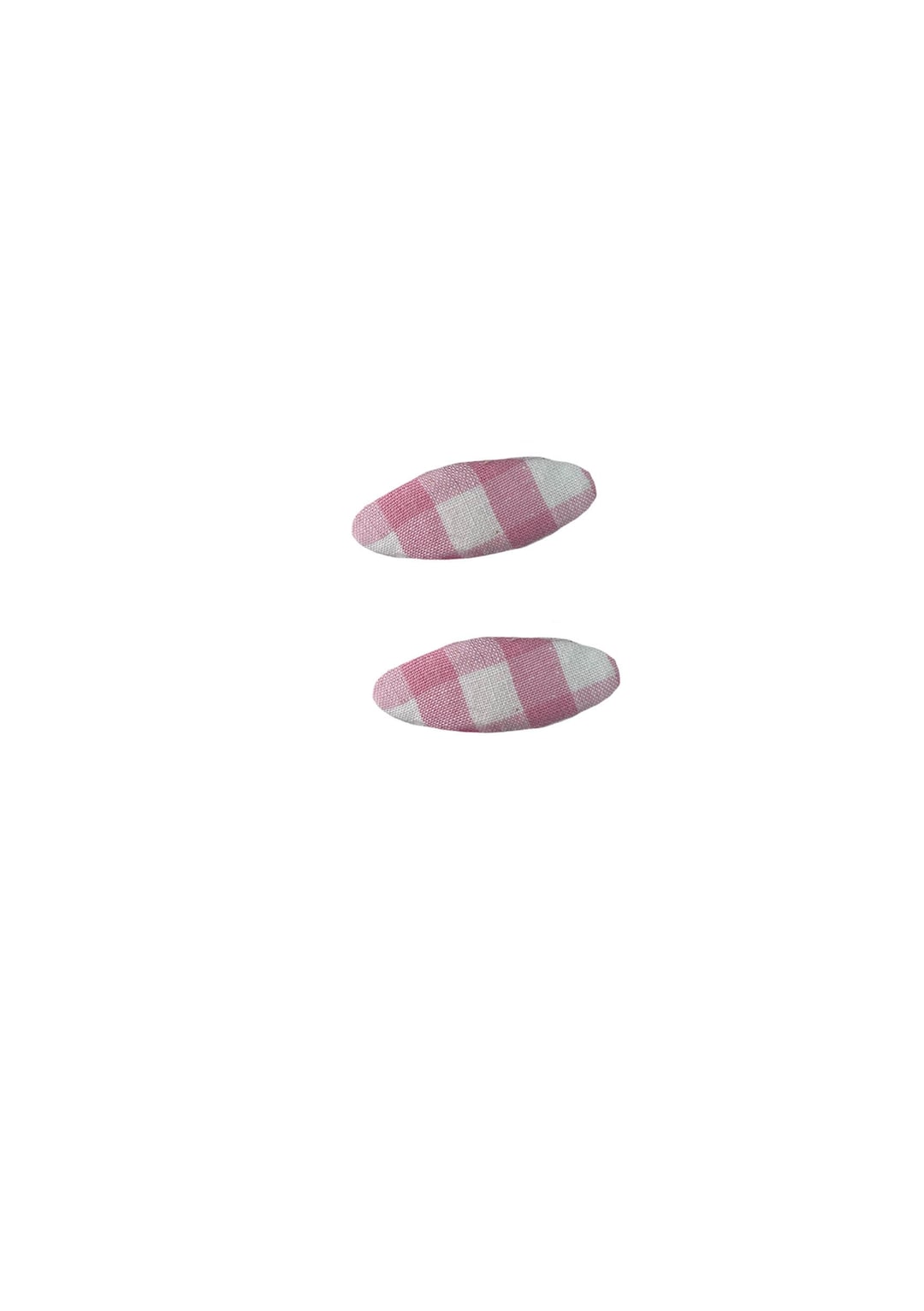 Light Pink Gingham Hair Clips Set of 2 - Etsy