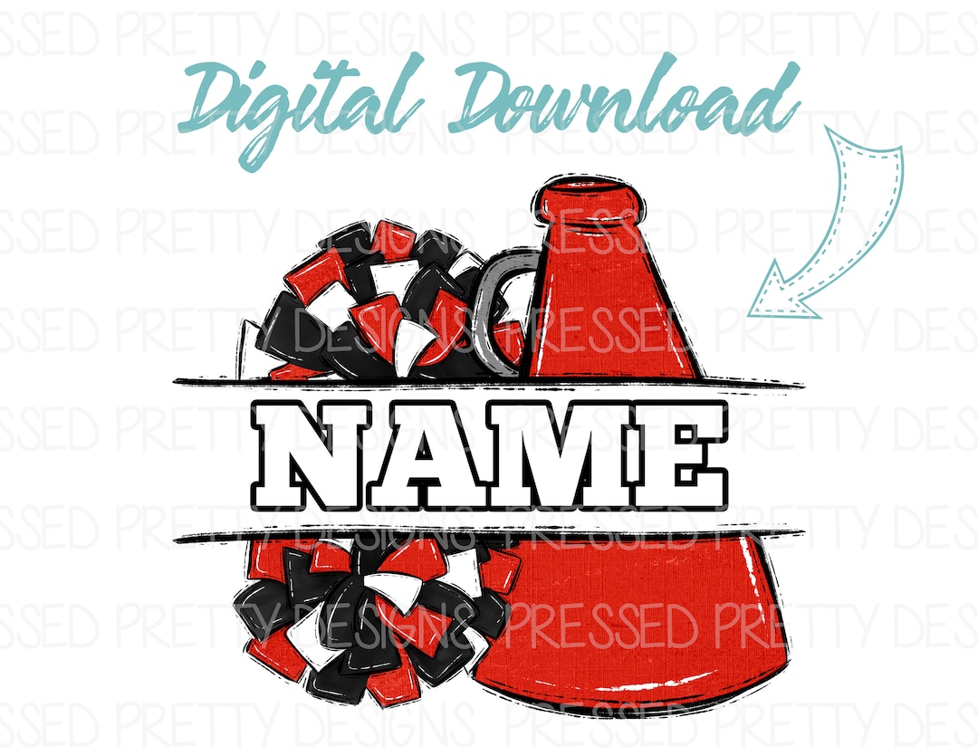 Cheerleading Sublimation Design, Cheer Team PNG, Team Spirit Design ...