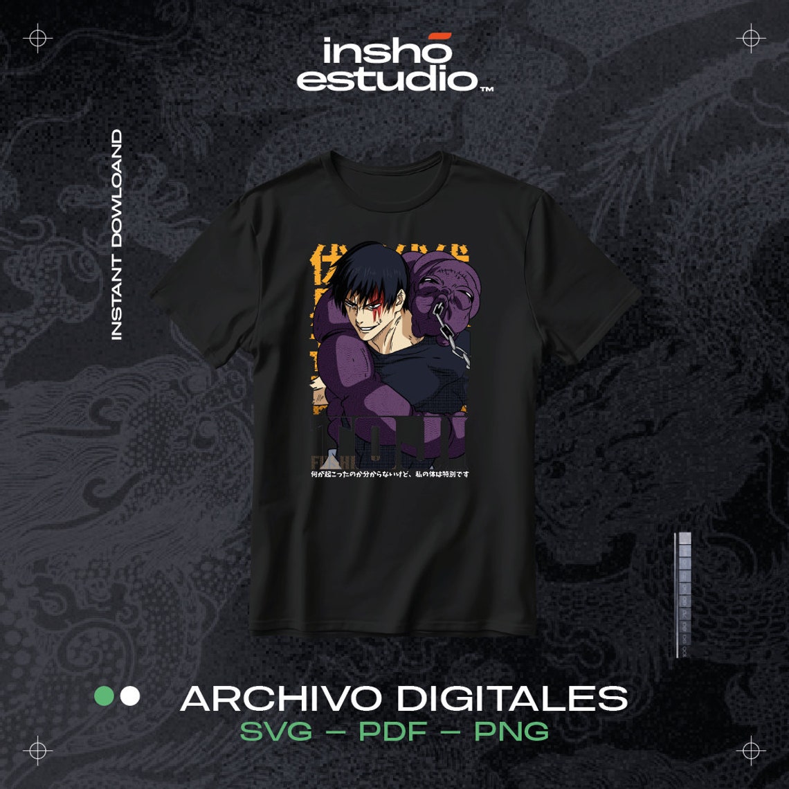 Fushiguro Toji / Jujutsu Kaisen / Vector Anime / Vector Desing ...