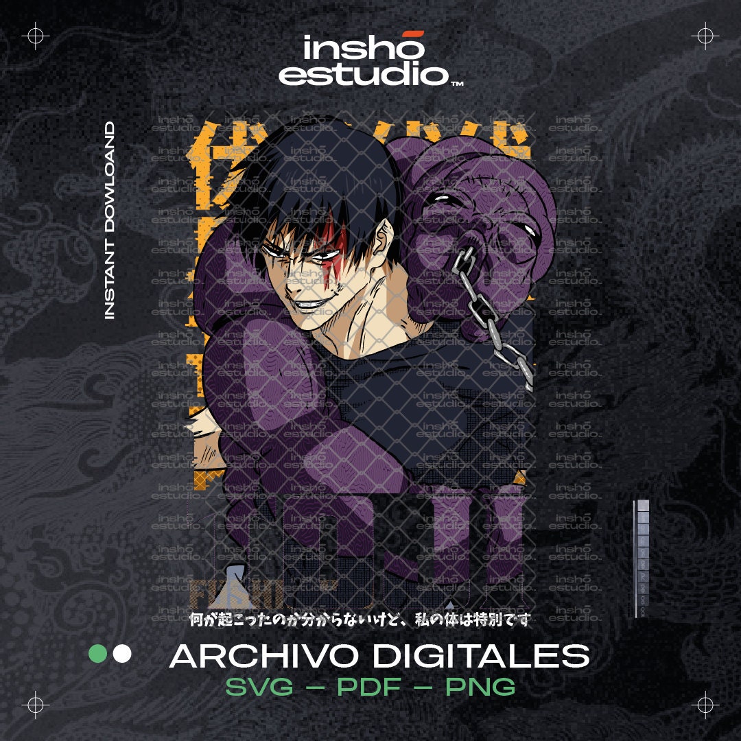 Fushiguro Toji / Jujutsu Kaisen / Vector Anime / Vector Desing ...