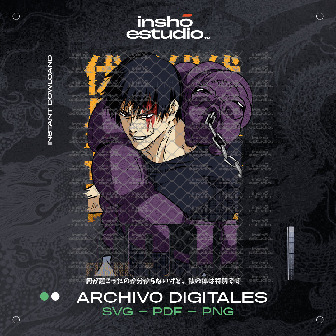 Fushiguro Toji / Jujutsu Kaisen / Vector Anime / Vector Desing ...