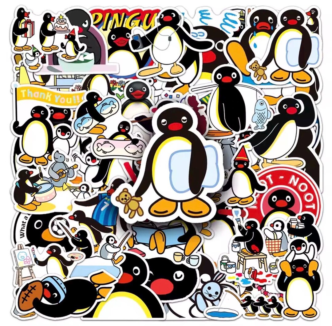 Pingu Stickers | 50 Pcs Waterproof Vinyl Decals - Etsy
