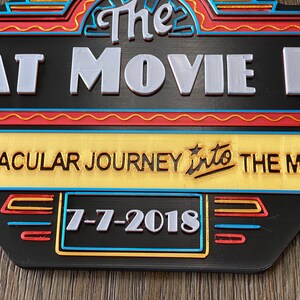 The Great Movie Ride Sign *customizable* - Etsy