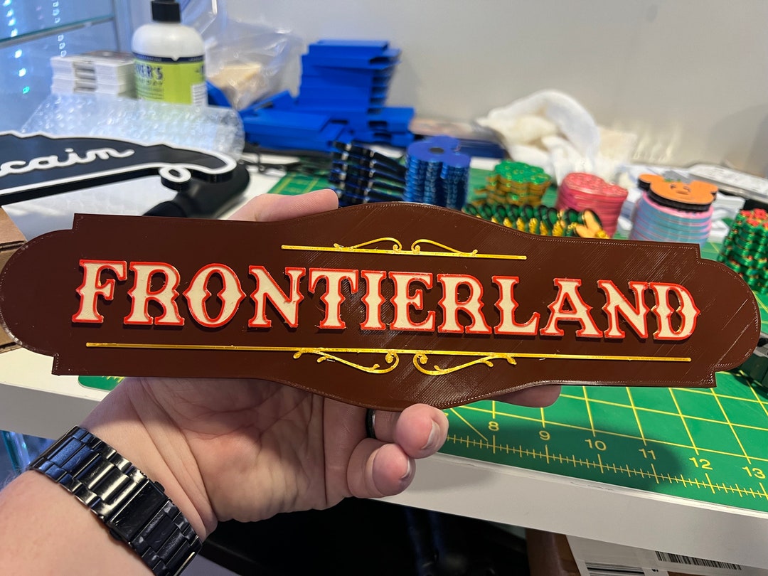 Frontierland Inspired Sign Version 1 - Etsy