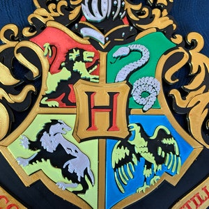 Magic School Crest Inspired Wall Art - Etsy