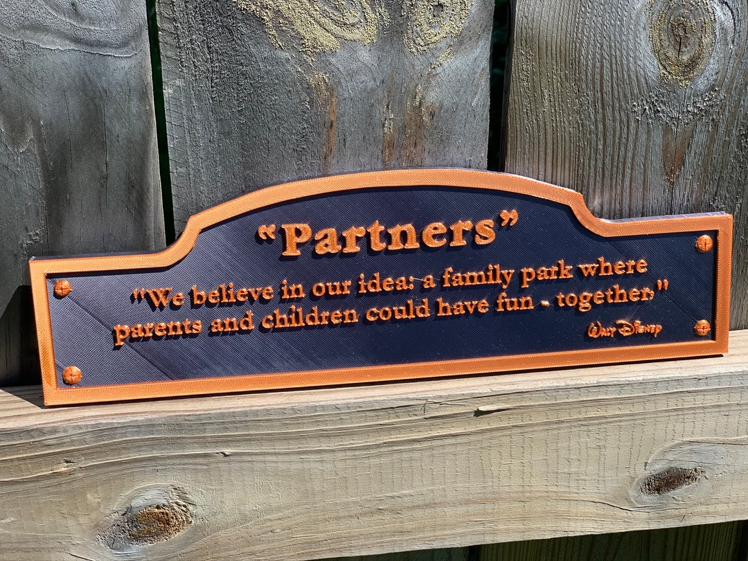 Disney Inspired "partners" Plaque - Etsy