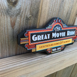 The Great Movie Ride Sign *customizable* - Etsy