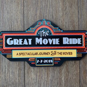 The Great Movie Ride Sign *customizable* - Etsy