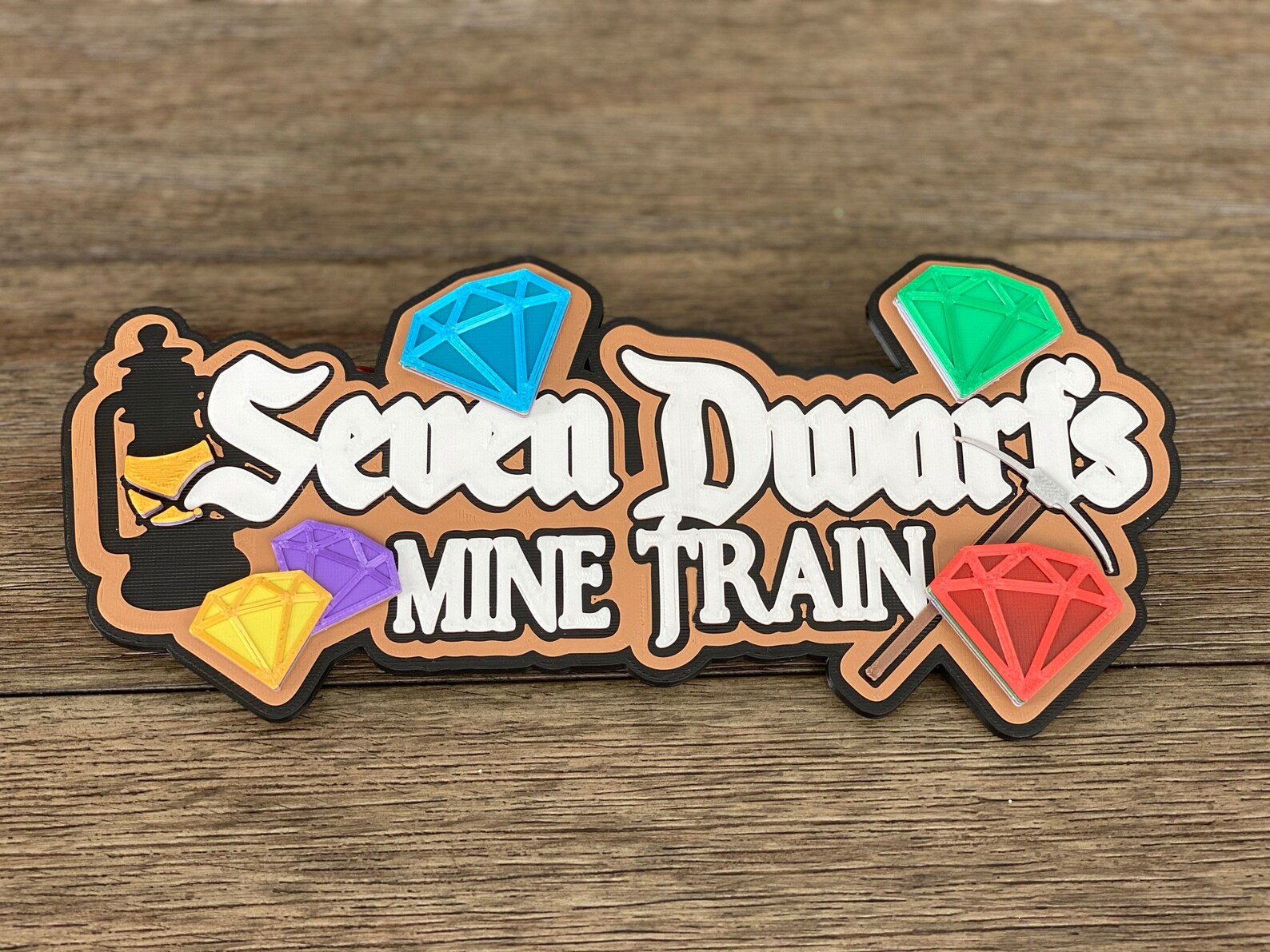 Seven Dwarfs Mine Train Sign - Etsy