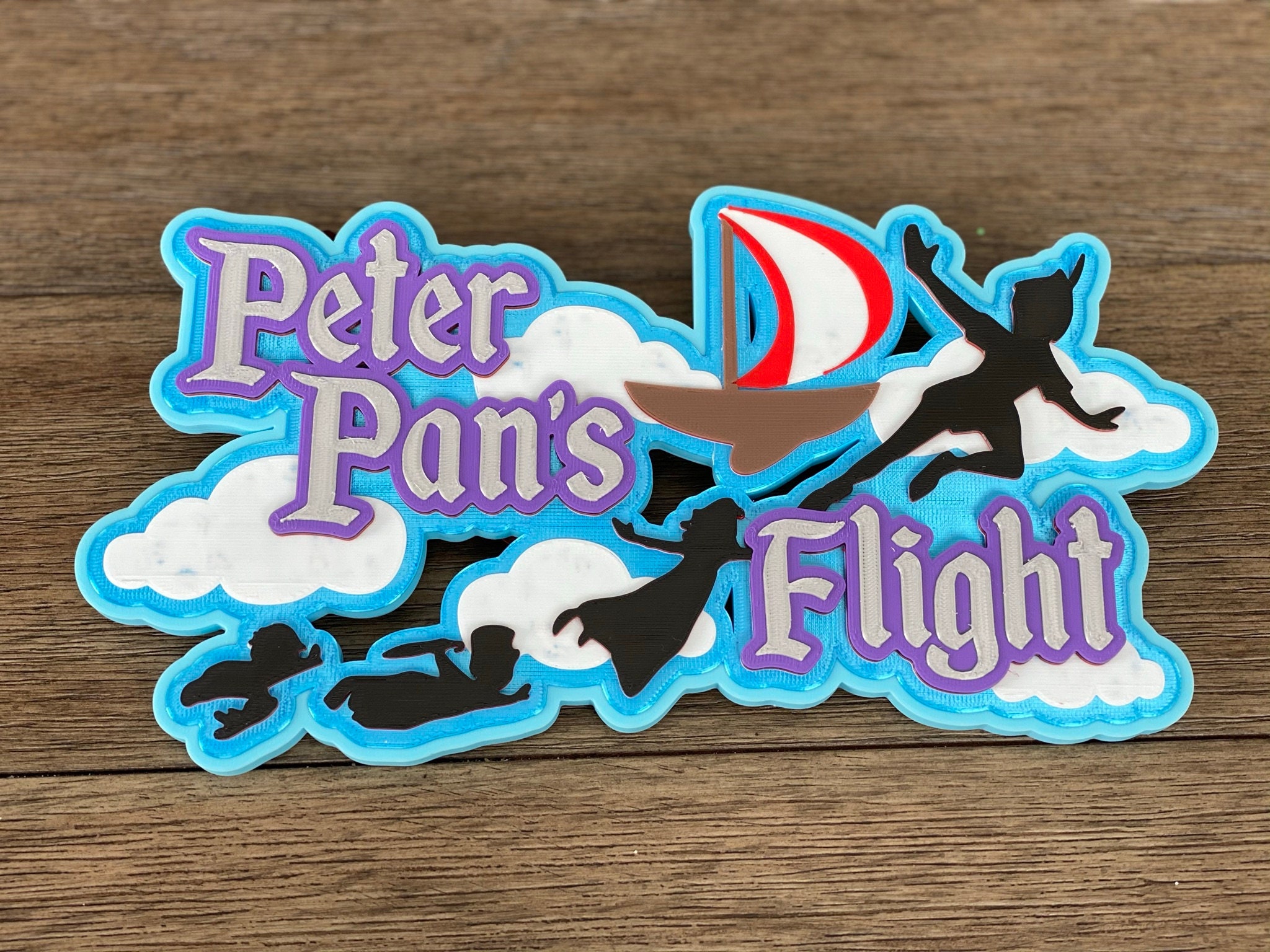 Peter Pan Tegning Flyr Peter Pan Flying Etsy.de