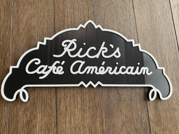 Rick's Cafe Americain Inspired Sign - Etsy