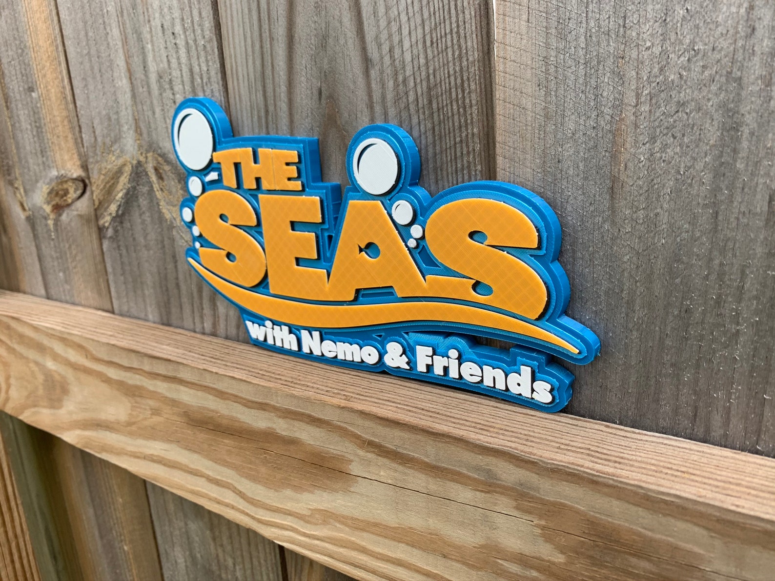The Seas With Nemo and Friends Sign - Etsy