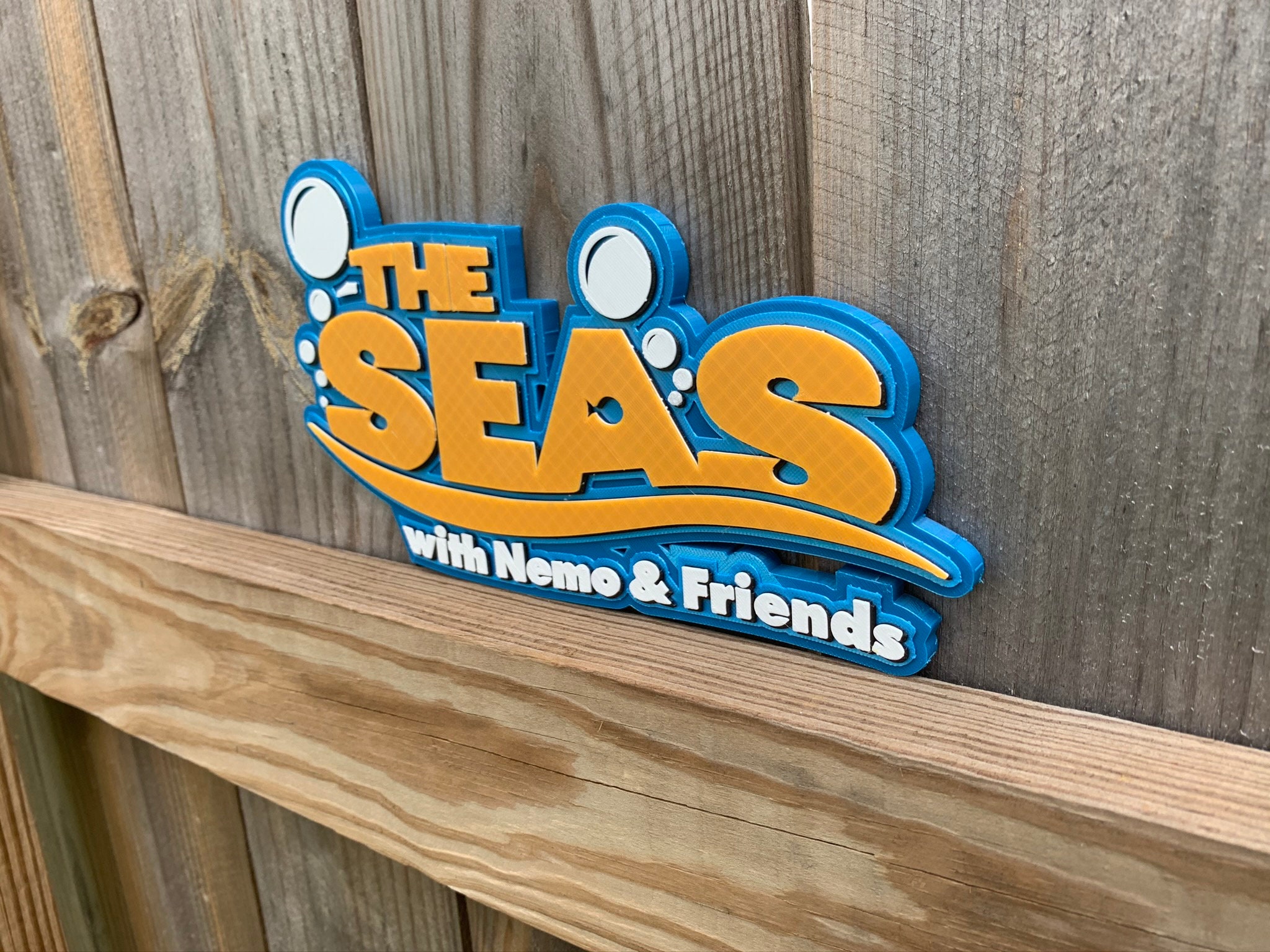 The Seas With Nemo and Friends Sign - Etsy