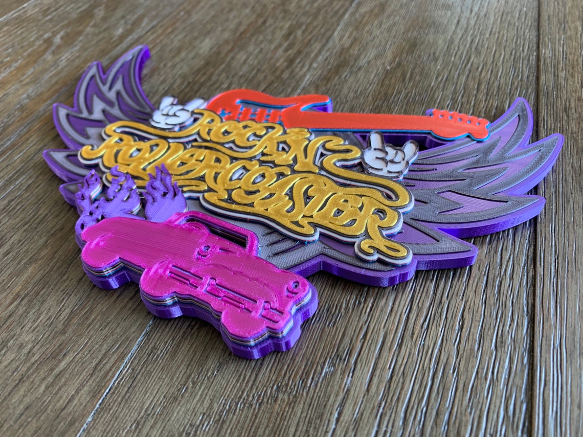 Rock n Roller Coaster Inspired Sign - Etsy