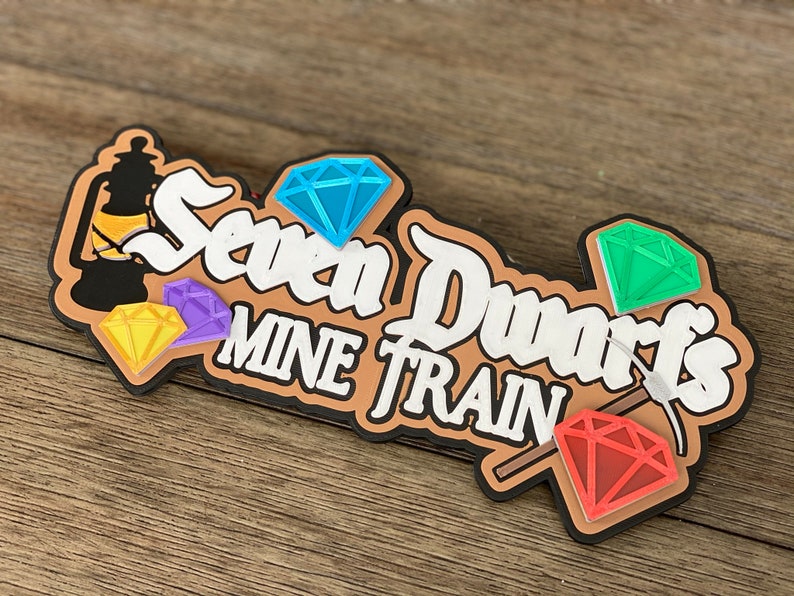 Seven Dwarfs Mine Train Sign - Etsy