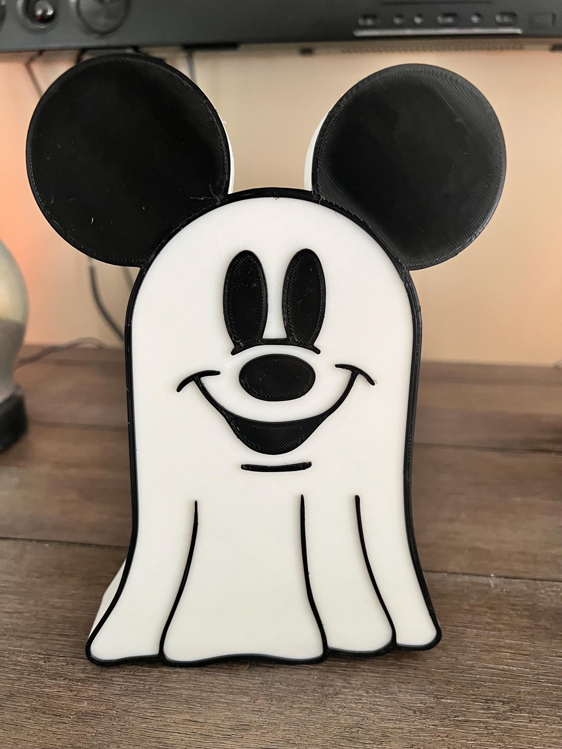 Mickey and Minnie Ghost Shelf Decor - Etsy