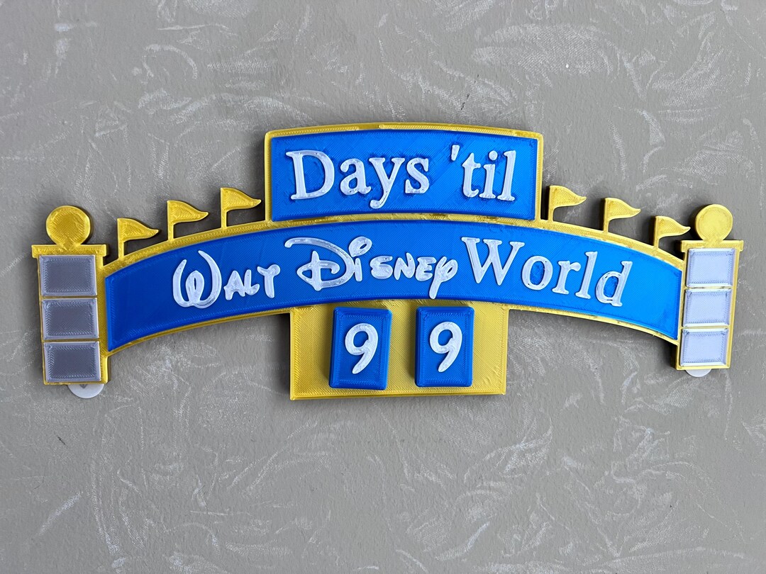 Days Until Disney Countdown Calendar - Etsy