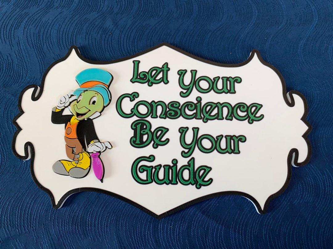 Let Your Conscience Be Your Guide Inspired Sign - Etsy
