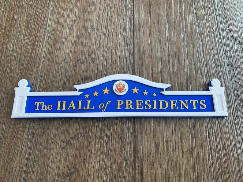 Hall of Presidents Inspired Sign | Etsy