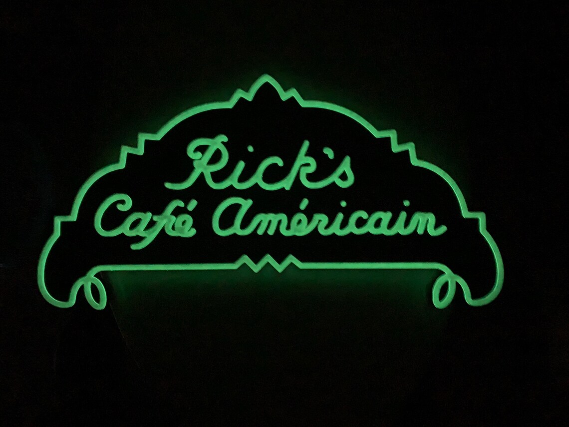 Rick's Cafe Americain Inspired Sign | Etsy