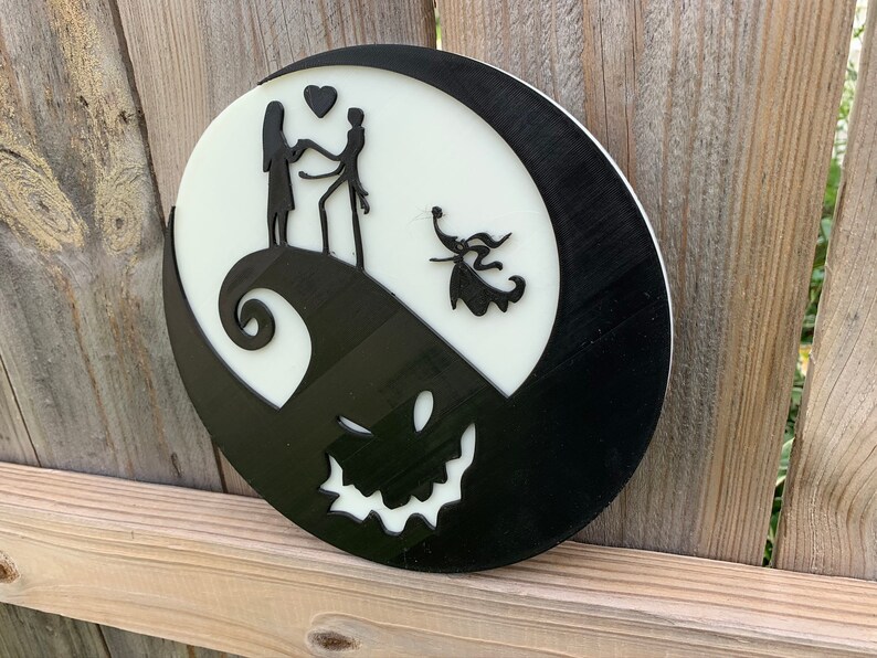 Nightmare Before Christmas Sign glows in the Dark - Etsy