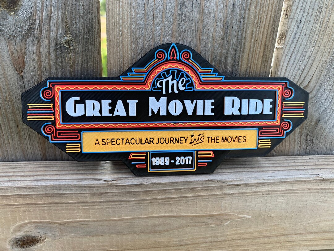 The Great Movie Ride Sign *customizable* - Etsy