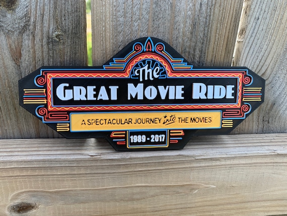 The Great Movie Ride Sign customizable - Etsy