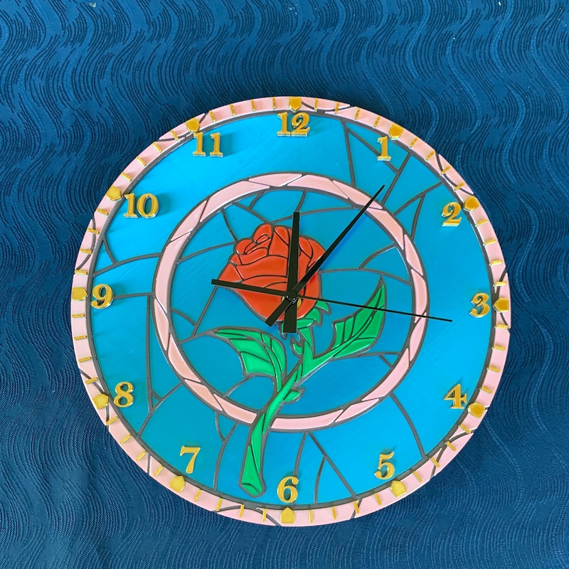 Beauty and the Beast Clock - Etsy