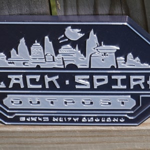 Black Spire Outpost Sign - Etsy