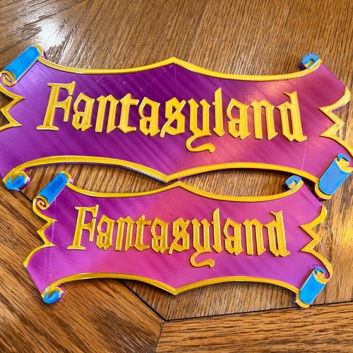 Fantasyland Sign/ Disney Fantasyland - Etsy