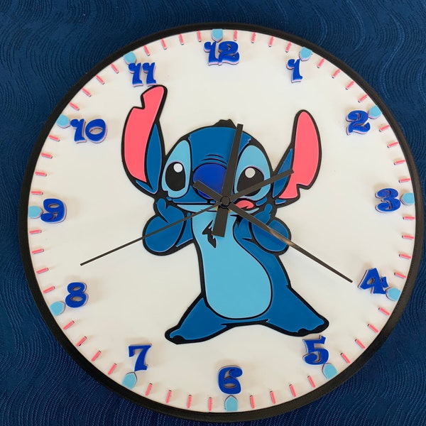 Stitch Wall Clock - Etsy UK