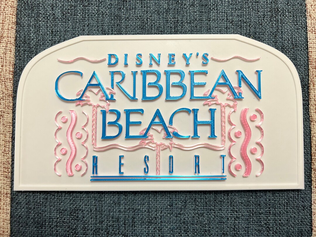 Caribbean Beach Resort Inspired Sign - Etsy