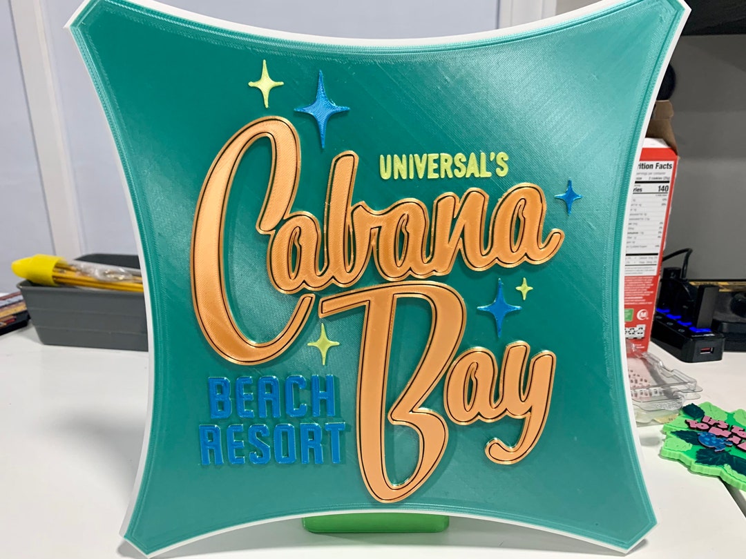 Cabana Bay Beach Resort Inspired Sign - Etsy