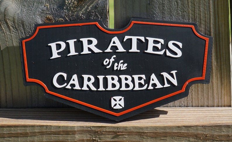 Pirates of the Caribbean Sign | Etsy