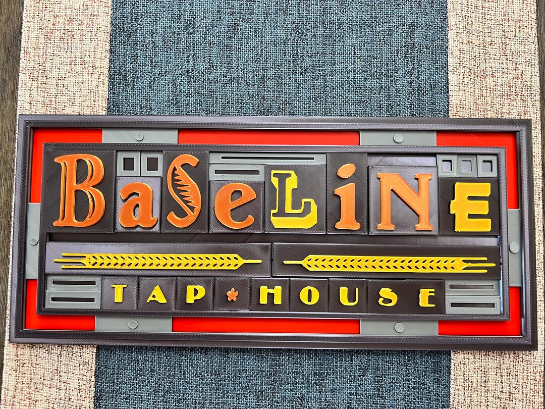 Baseline Tap House Inspired Sign - Etsy
