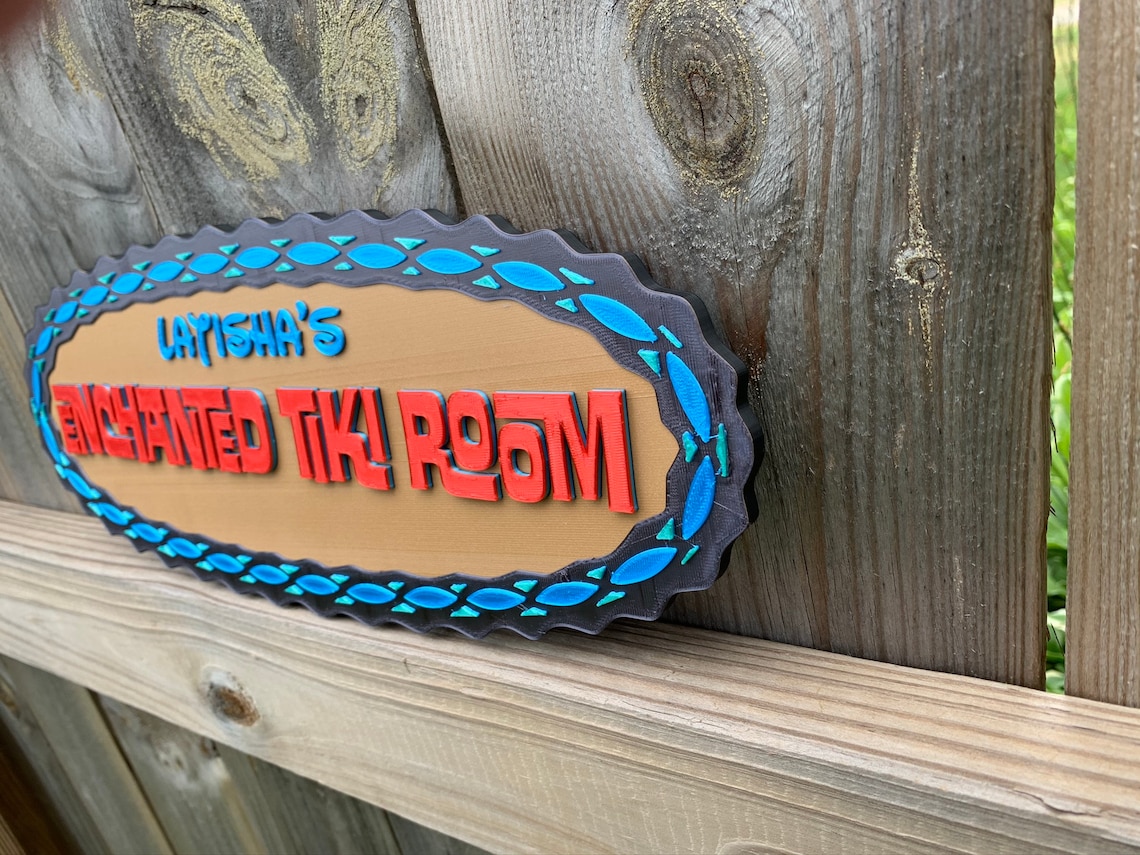 Enchanted Tiki Room Sign personalization - Etsy