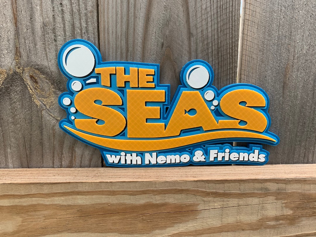 The Seas With Nemo and Friends Sign - Etsy