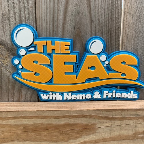 The Seas With Nemo and Friends Sign - Etsy