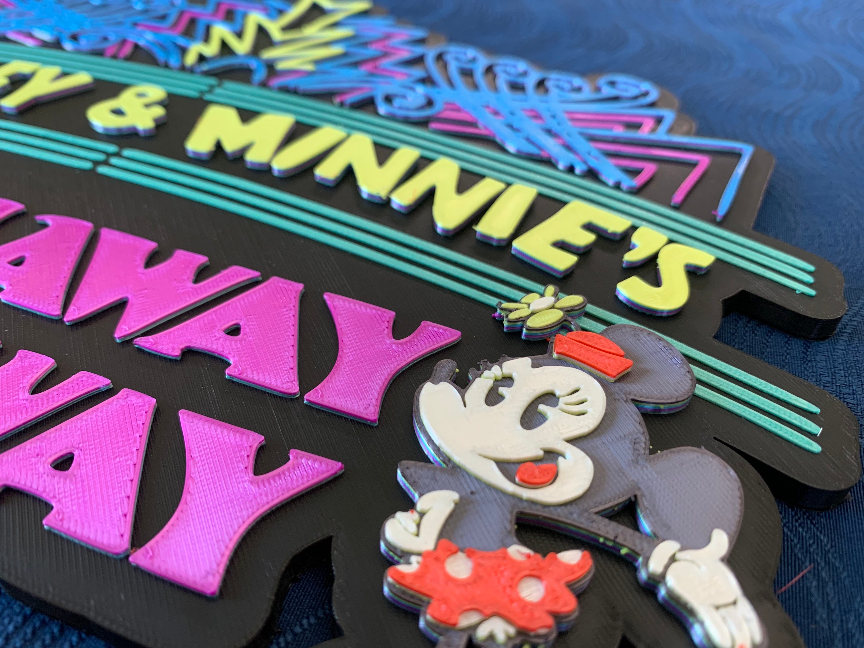 Mickey & Minnies Runaway Railway Inspired Sign - Etsy