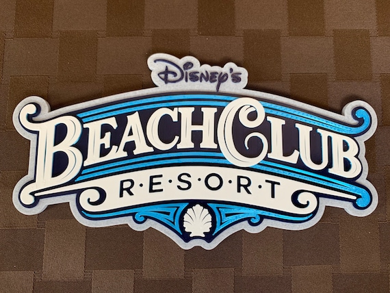 Beach Club Resort Sign | Etsy